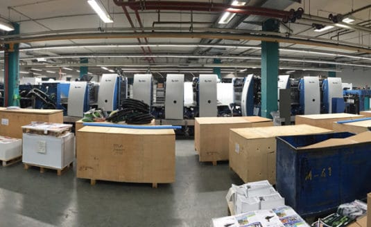 Neue KBA Rapida 106 mit Lackturm und LED-UV-Trocknung für Hofmann ...